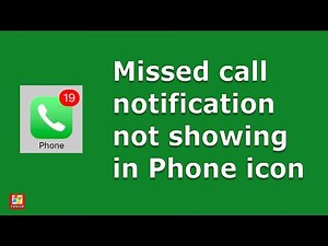 How to fix missed call notification not showing on home screen of android device