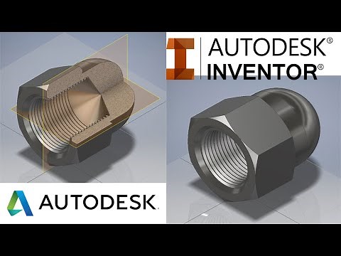 Tuerca Ciega (Blind Nut) - Autodesk Inventor - Tutorial (Español)