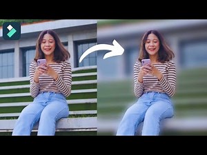 Background Blur Effect in Filmora 12 | #editing #filmora