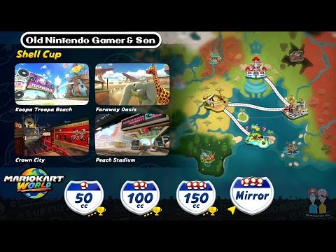 Mario Kart World (Mirror Mode - Shell Cup)
