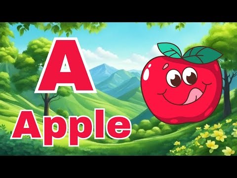 A for Apple 🍎 | अ से अनार | ABCD Phonics Song for Kids | Hindi English Alphabet