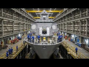 Witness the U.S. Navy's MASSIVE Arleigh Burke-Class Warship Construction Process | Premium Process