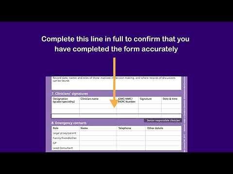 How to fill in the ReSPECT form