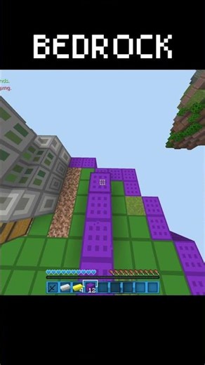 Java vs Bedrock #minecraft #bedwars