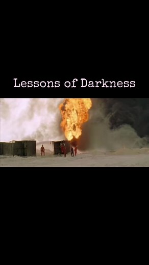 Lessons of Darkness — a 1992 film directed by Werner Herzog. Shot in documentary style on 16-millimeter film from the perspective of an almost alien observer, the film is an exploration of the ravaged oil fields of post-Gulf War Kuwait. An effective companion to his earlier film Fata Morgana. #wernerherzog #desert #fyp #foryou #movieclip #darkness #art