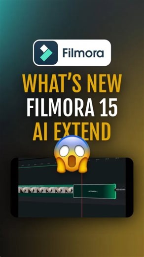 What's New in Filmora 15: AI Extend Unleashed!