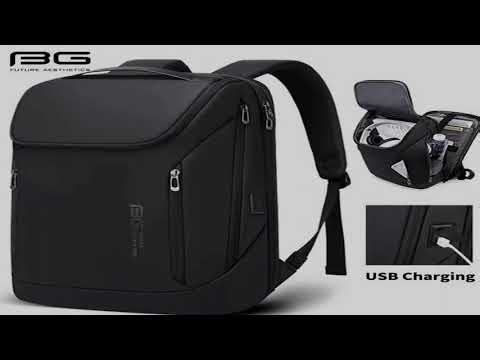 #BANGE USB Charging Waterproof Laptop Backpack 17 Computer Bag Travel Business Hiking Backpacks Sch