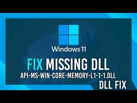 Fix api-ms-win-core-memory-l1-1-1.dll Missing Error | Windows 11 Simple Fix