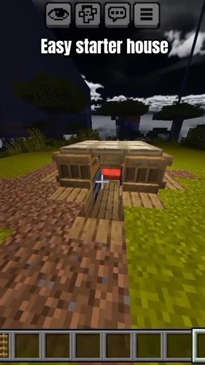 easy starter house in minecraft