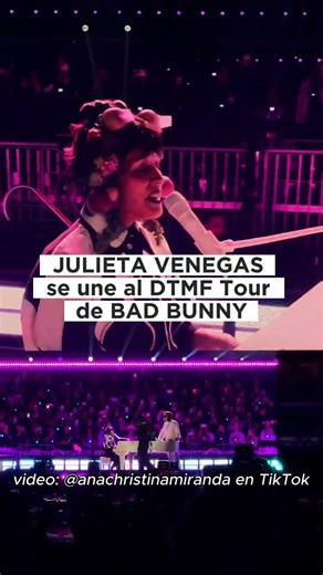 6.4K views · 16 comments | ¡@badbunnypr ft @julietavenegasp !勞; Para su sexto concierto del DTMF Tour en el Estadio GNP Seguros Bad Bunny colaboró con la cantante Julieta Venegas cantando "Lento", "Lo Siento BB" y "Ojitos Lindos" viralizándose en redes al combinar sus estilos musicales. . . . #badbunnypr #julietavenegas #dtmfworldtour #mexico #cafeciudadano | Café Ciudadano | Facebook