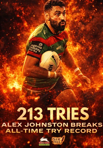 NRL NEWEST TRY SCORER IN NRL HISTORY VS ROOSTERS #alexjohnston #History #nrl #viral #fyp make this viral 🔥🙏