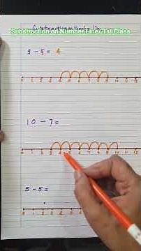 Substraction on Number Line/ 1st Class/ 1st Grade Maths