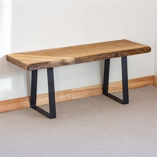 Rustic Live Edge Bench, Solid Wood TV Stand - Etsy