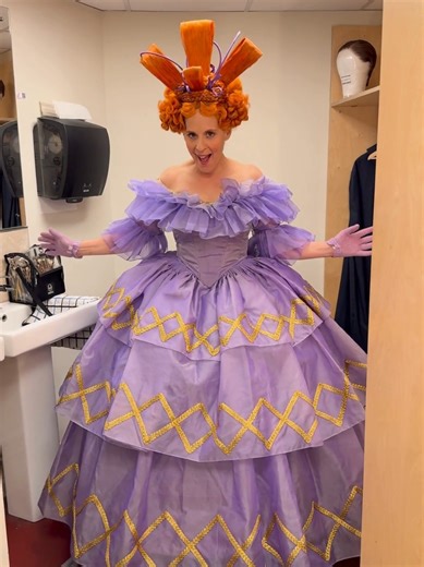 HMS Spinafore! Mel Giedroyc twirls her way into costume for HMS Pinafore, which is back on 23 January at the London Coliseum. We can't wait to see you there! #HMSPinafore #GilbertAndSullivan #Opera