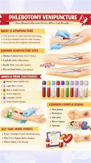 Phlebotomy Basics 🔥Easy Trick + Chart