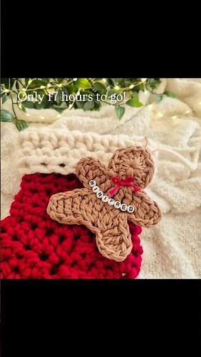 This Gingerbread man pattern is being released, TOMORROW! Hes more than just a coaster!