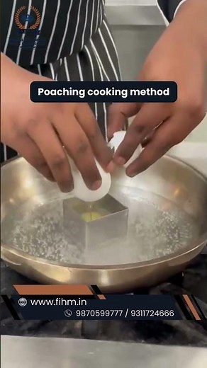 Poaching cooking method #shortvideo #shorts