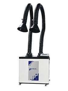 [Hot Item] Pure-Air PA-300TD-IQ Laser Fume Extractor with Two Freestanding Arms For Fiber laser Marking Metal & Gold