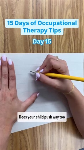 ✏️😅 Kid pressing too hard when they write? Try these simple fixes: 1️⃣ Felt under the paper – pressing too hard makes it rip 2️⃣ Mechanical pencil – extra pressure = snap 3️⃣ Tissue paper – teaches a gentle touch 4️⃣ Foam grip – makes writing softer comfy Easy tools. Instant feedback. Happier handwriting 🙌 📌 Save this tip 👇 Tag a parent or teacher! #OTForKids #HandwritingTips #PencilPressure FineMotorSkills PediatricOT TinyHandsOT | Tiny Hands OT