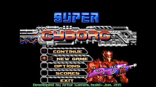 PC Super Cyborg Hard难度（最高难度） 实战一命通关（全BOSS战、展示全部隐藏要素）