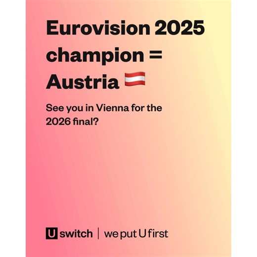 From Beethoven to bangers – Austria’s musical legacy just hit a high note 🎶 Heading to Vienna for the live final? Sort your #SIM before you sing along 🤳 #Eurovision2025 #Austria | Uswitch