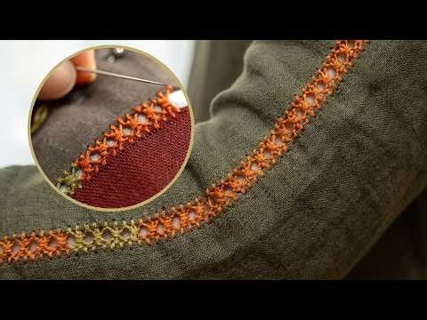 DIY Designer Fabric Join: Hand Stitched Bridging Pattern for Garments