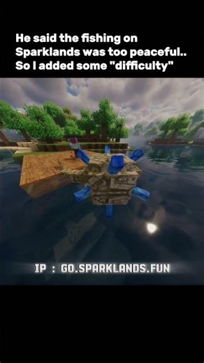 I play on the go.sparklands.fun #fyp #minecraft #minecraftserver #anarchy #meme #fun
