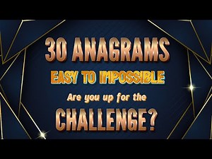 New Anagrams Quiz Game | Great Family Fun | Easy-Impossible 😜