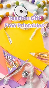 11K views · 82 reactions | Grab these free printables gift tags and make an adorable back to school gift for your new teacher! Comment Teacher for the free printables and links to the supplies I used. Follow @sweetredpoppy for more crafting inspiration. ✨ Are you counting down the day until school is back in session or enjoying the last few weeks of summer? | Sweet Red Poppy | Facebook