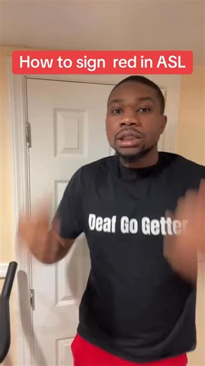 Learn how to sign red in asl Comment below what is your favorite color #asl #americansignlanguage #signlanguage | Deaf Go Getter
