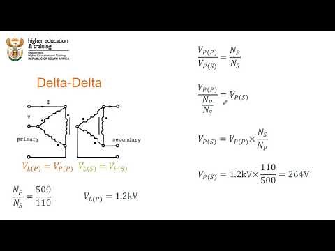 08 01 04 Vid003 Electrician calculating three-phase transformer secondary voltage