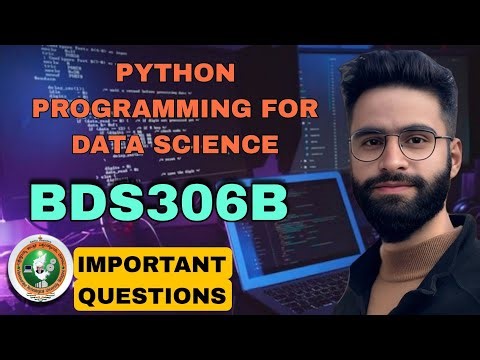 BDS306B Vtu Important Questions | Python Programming For Data Science