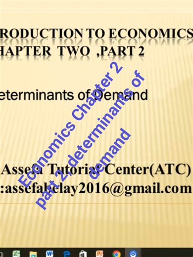 Economics Chapter 2, part 2 Determinants of demand #creatorsearchinsights