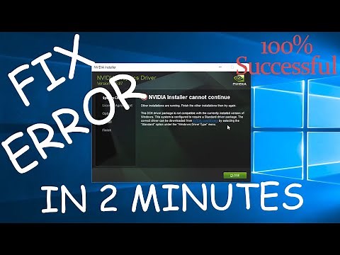 How To Fix NVIDIA Installer Cannot Continue (ERROR FIX) | DCH/Standard Driver Is Not Compatible.
