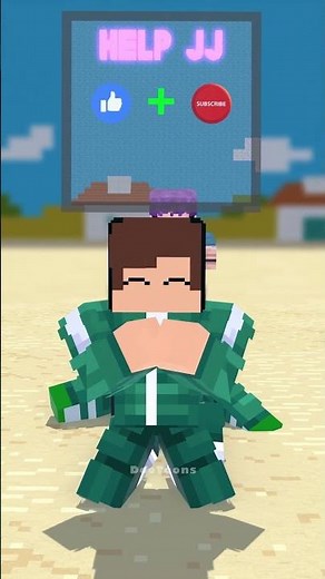 JJ And Mikey : HELP JJ STOP TIME in Squid Game! ⏱️#shorts