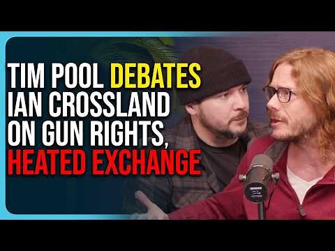 Tim Pool & Crew DEBATE Ian Crossland On Gun Rights, Heated Exchange