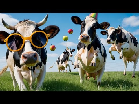 Cow Dancing to Koplo Beat in the Meadow | Viral Cow Dance Indonesia 2025 🐄🎶💃