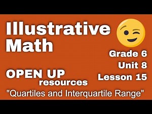 😉 6th Grade, Unit 8, Lesson 15 "Quartiles and Interquartile Range" | IM Math