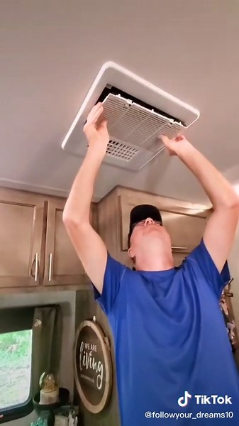 Replacing Air Conditioner Filter in RV