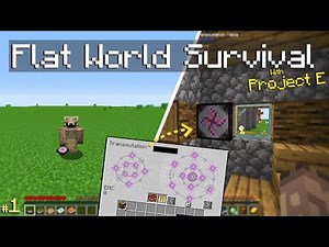 Surviving on a Super Flat World with Project E | Ep1 "Save the Village!"