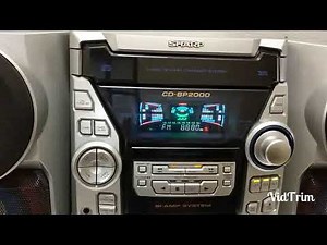 SHARP CD-BP2000 MINI COMPONENT SYSTEM