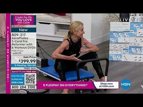 AeroPilates\n5Cord Pro Reformer with 6 Workout DVDs