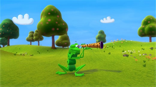 This week we are talking about exploring the world around us. In Back on Track, Frog is looking all over WordWorld with his telescope. What are some things Frog sees? | WordWorld