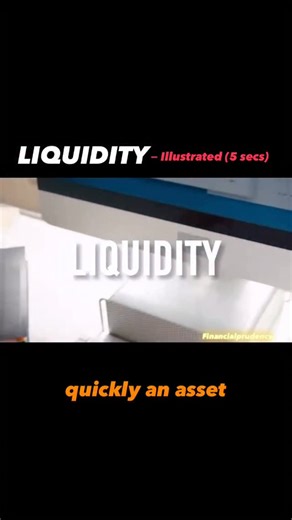 FINANCIAL PRUDENCY on Instagram: "Liquidity - Explained Simply Liquidity refers to how easily an asset can be converted into cash. Cash is the most liquid asset, it is immediately usable, like water ready to drink. Stocks and bonds are also relatively liquid, as they can usually be sold quickly in active markets. Real estate is among the least liquid assets because selling requires time, legal processes, and transfer of ownership. #Liquidity #InvestingBasics #FinancialLiteracy #AssetClasses #Eco