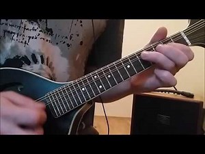 Greensleeves mandolin cover with tab & backing track