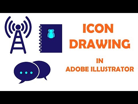 Learn How To Draw Communication Icons / Symbols In Adobe Illustrator CC | Knack Graphics |