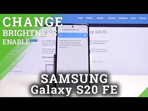 How to Enable Auto-Brightness on SAMSUNG Galaxy S20 FE 5G – Display Settings