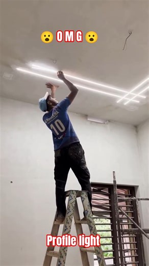 profile light in ceiling !! profile light lagane ka tarika !!profile light kaise lagate hain #yt