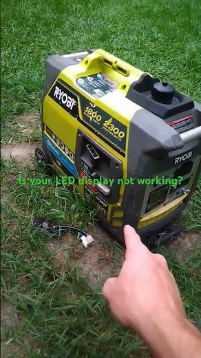 Ryobi 2300 watt inverter generator LED display not working