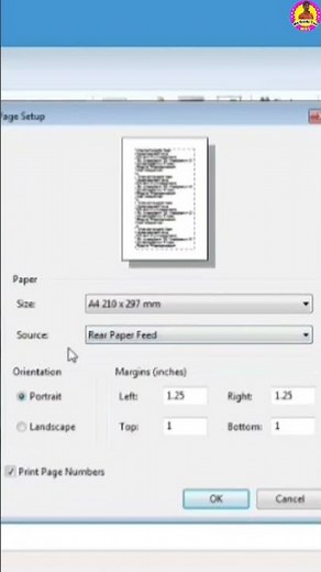 How To Page Setup For Print | How To Page Setup In Printer #myguidetool #shorts